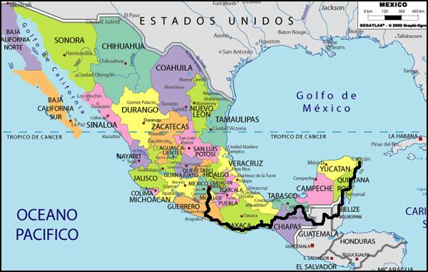 Cartina Messico E Guatemala Sommerkleider 2015 Cartina Messico E Guatemala Sommerkleider 2015